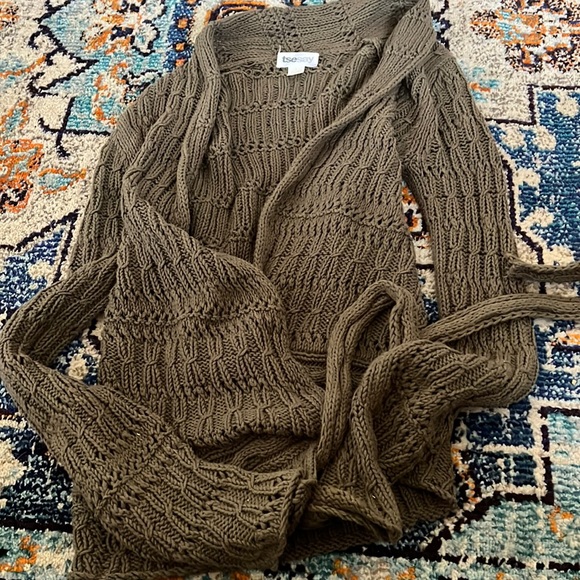TSE | Sweaters | Tsesay Olive Green Open Wrap Cardigan Sweater | Poshmark